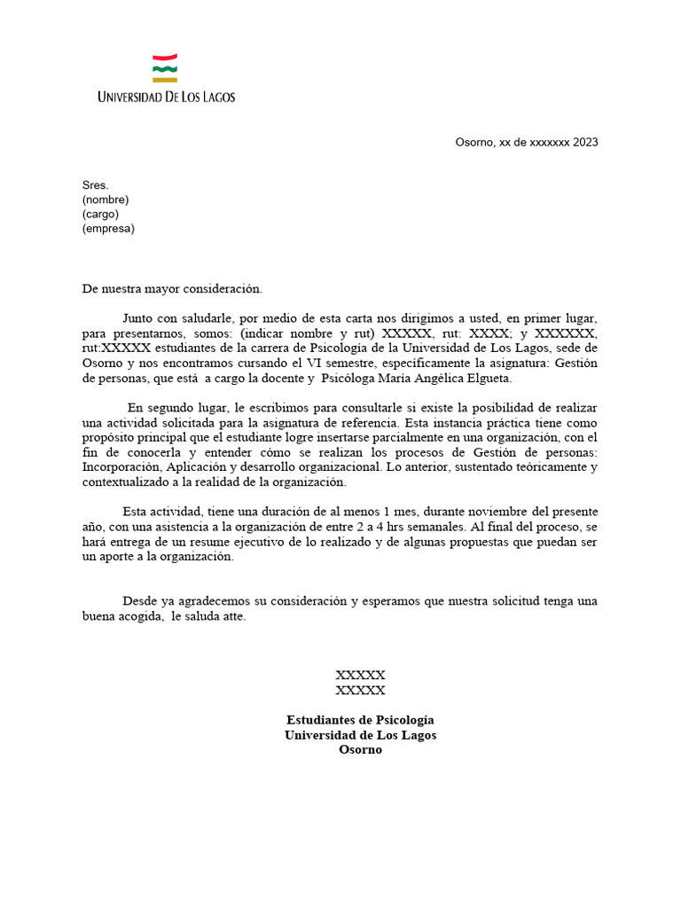 Formato Carta A Empresas | PDF