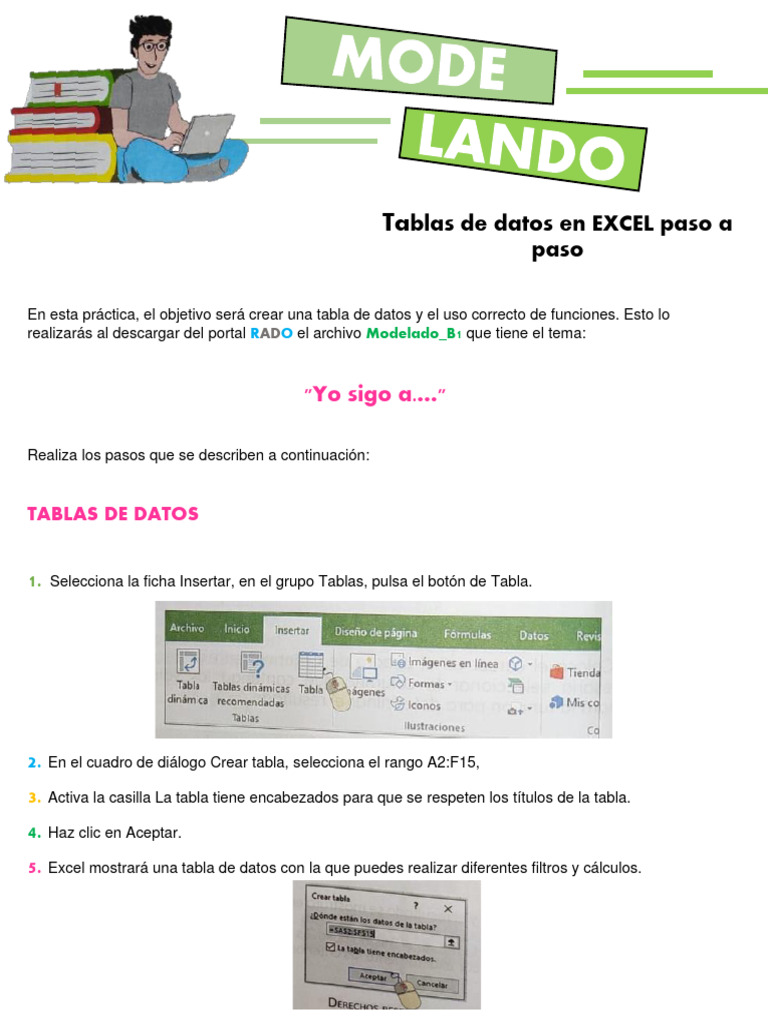 Modelando Excel | PDF | Microsoft Excel | Bases de datos