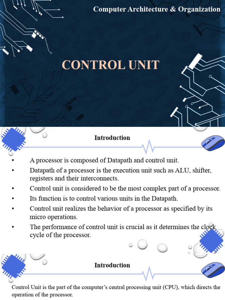 Control Unit | Download Free PDF | Central Processing Unit | Computer Hardware