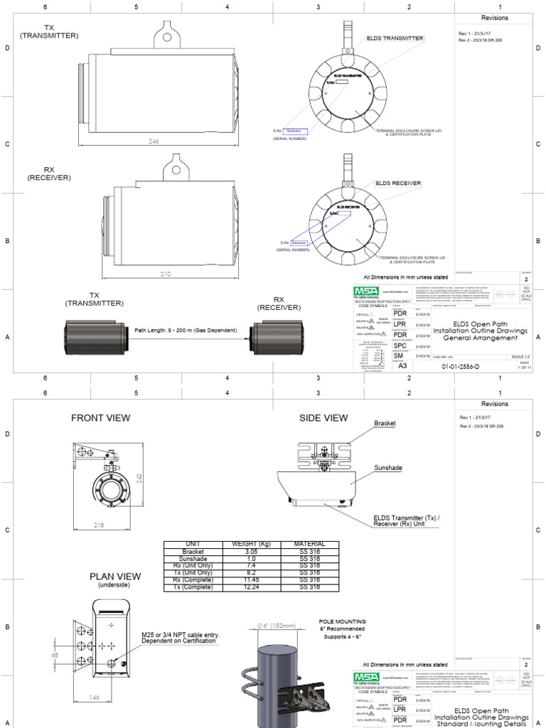 Senscient ELDS Drawing_OpenPath | PDF | Engineering Tolerance | Quality ...