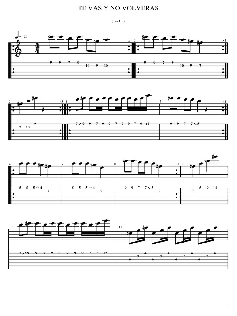 TE VAS Y NO VOLVERAS | PDF