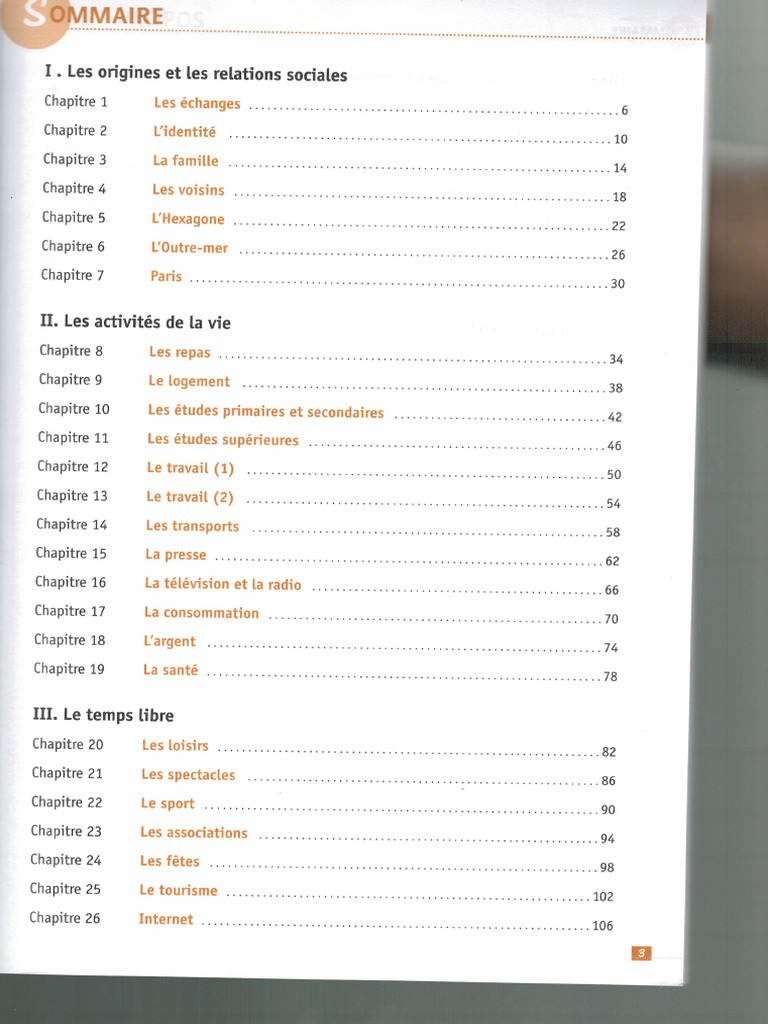 Sommaire Du Livre | PDF
