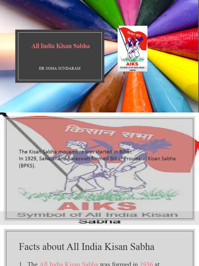 ALL INDIA KISAN SABHA Hand Notes | PDF | Indian National Congress