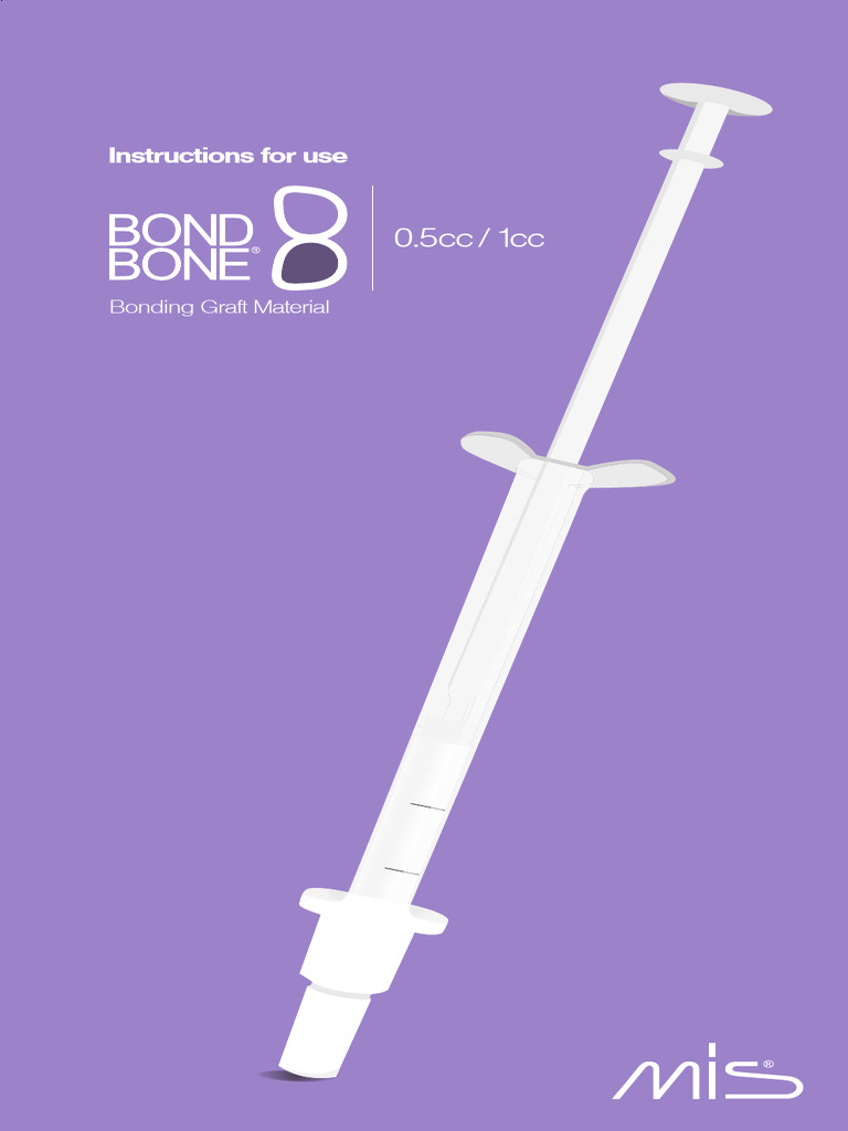 Bond Bone | PDF | Syringe | Saline (Medicine)