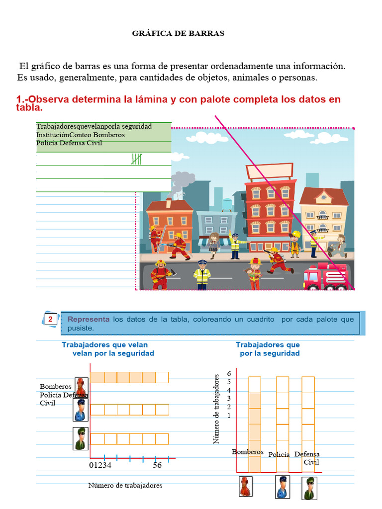 Gráfica de Barras para Primer Grado de Primaria | PDF