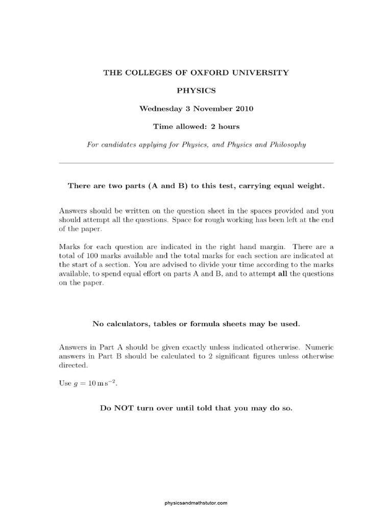 PAT 2010 Solutions | PDF