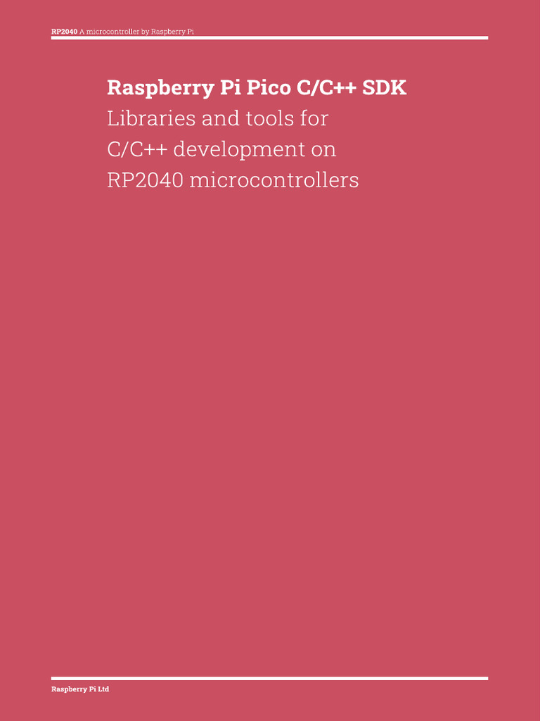 Raspberry Pi Pico C Sdk Pdf Disclaimer Legal Liability 