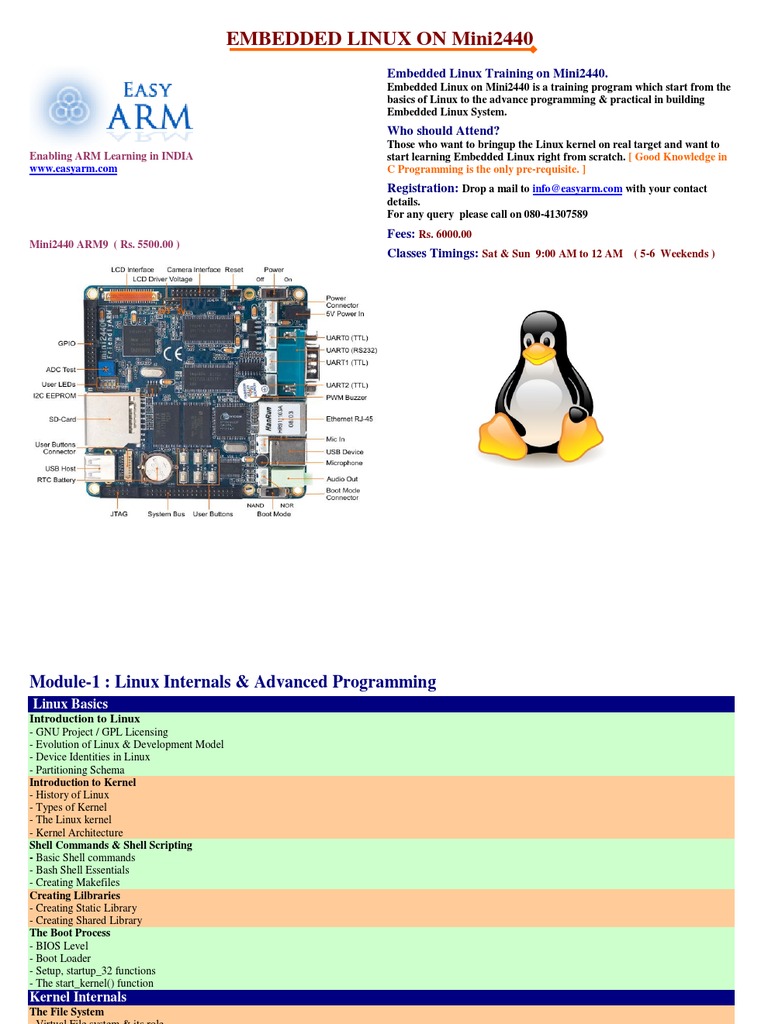 Embedded Linux Training on Mini2440 | PDF | Kernel (Operating System ...
