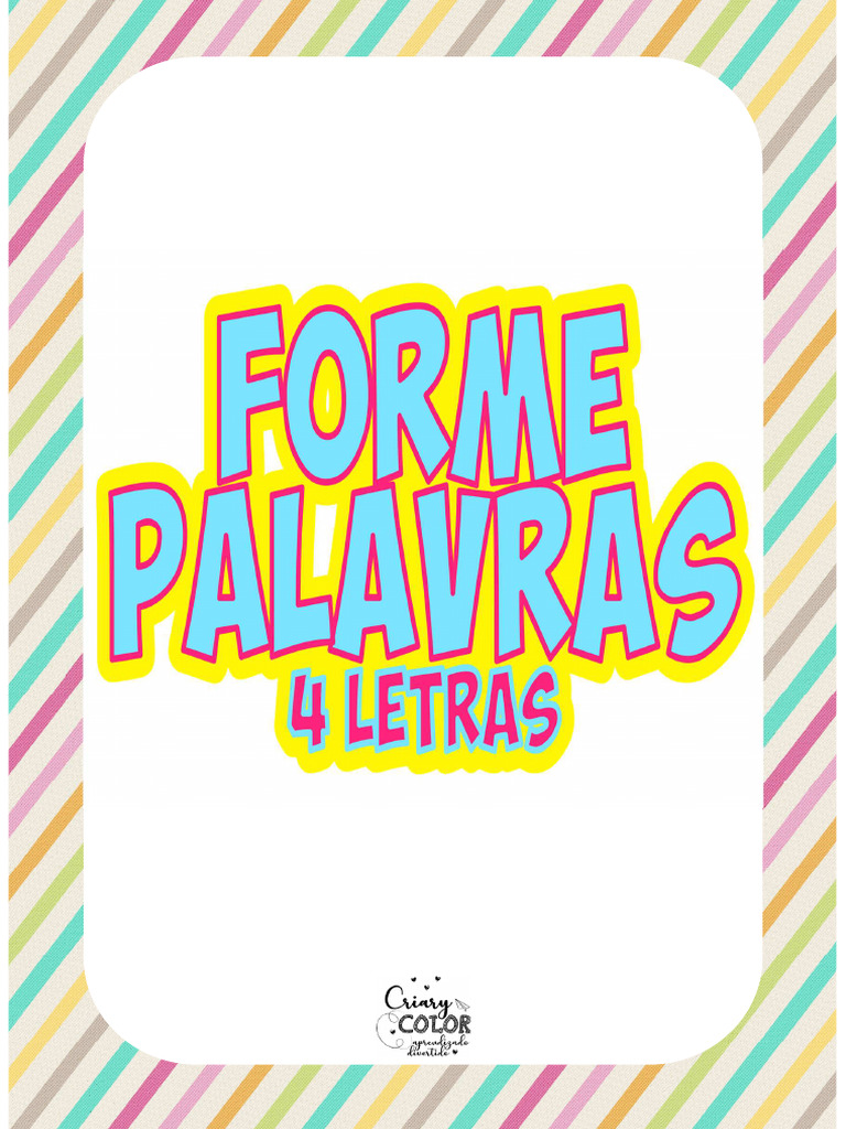 Forme Palavras 4 Letras | PDF