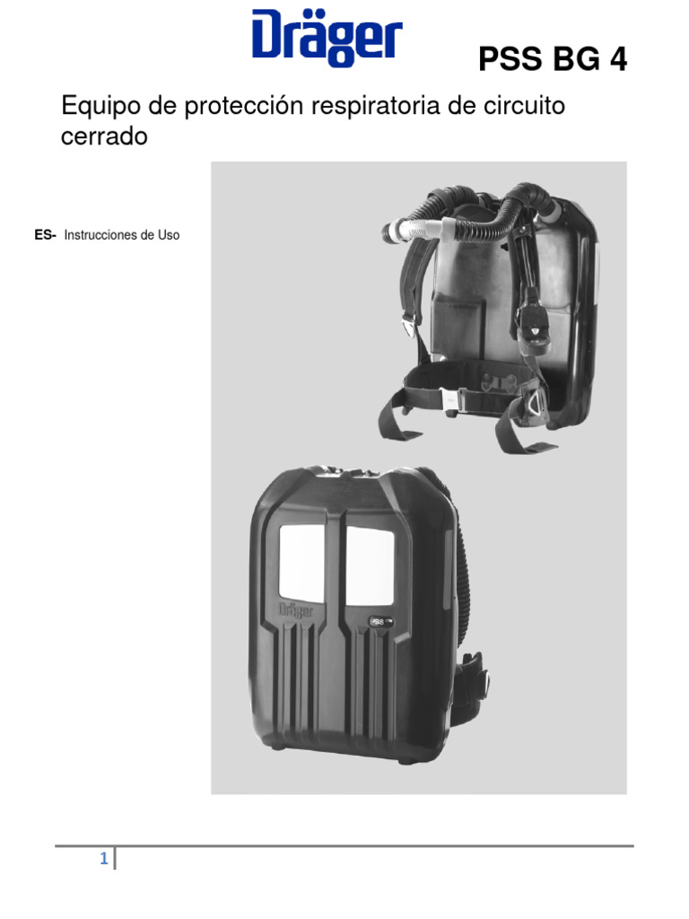 Instrucciones de uso PSS BG 4 Plus | PDF | Respiración | Oxígeno