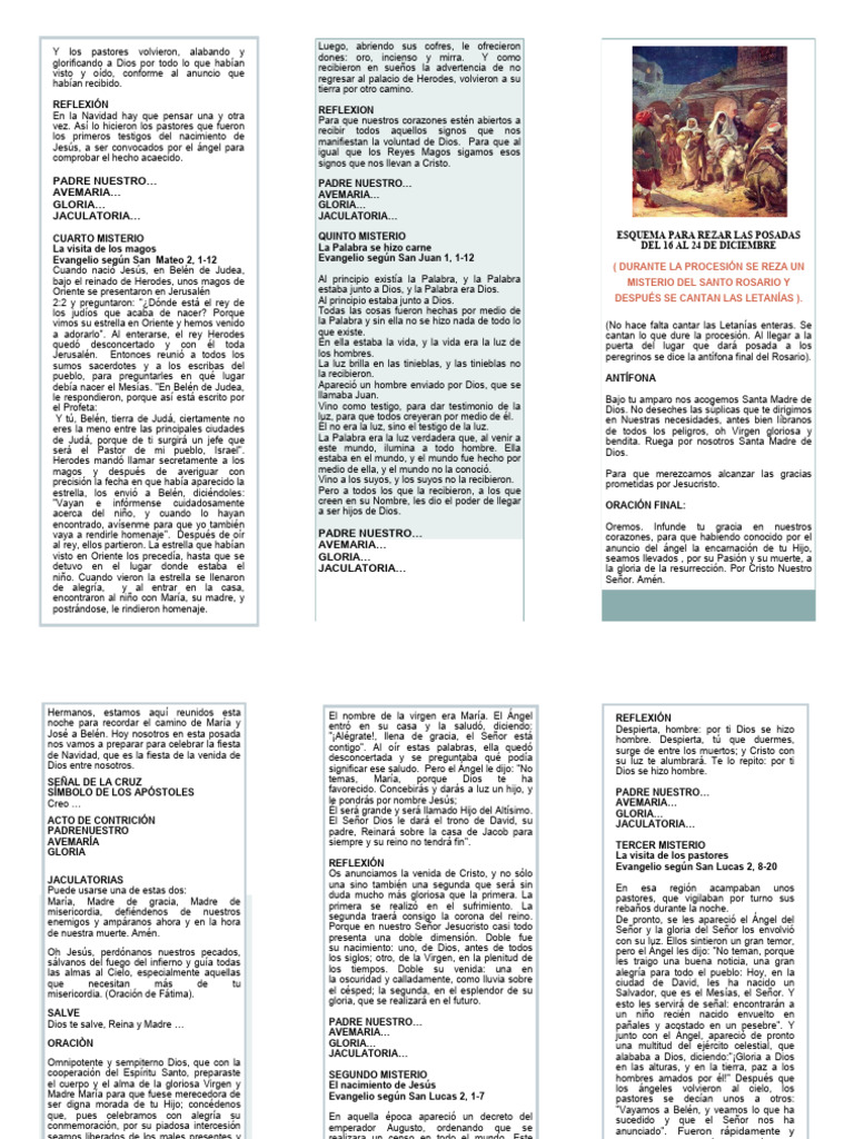 Rosario De Adviento Pdf María Madre De Jesús Jesús