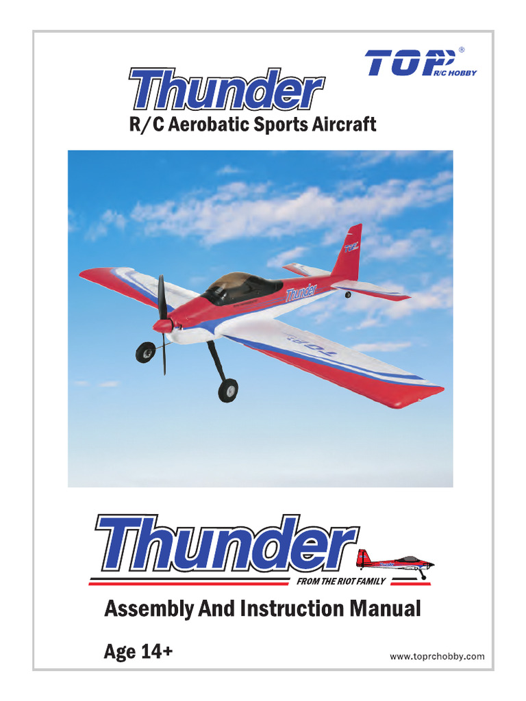Thunder Low Wing Sports Plane - Manual | PDF