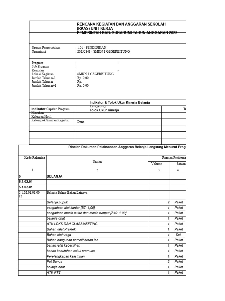 Lembar Kerja Arkas 3 2022 | PDF