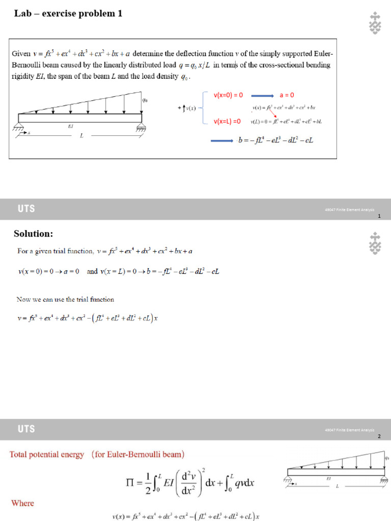 Lab-Week 2-Question and Solution | Download Free PDF | Finite Element Method | Applied Mathematics
