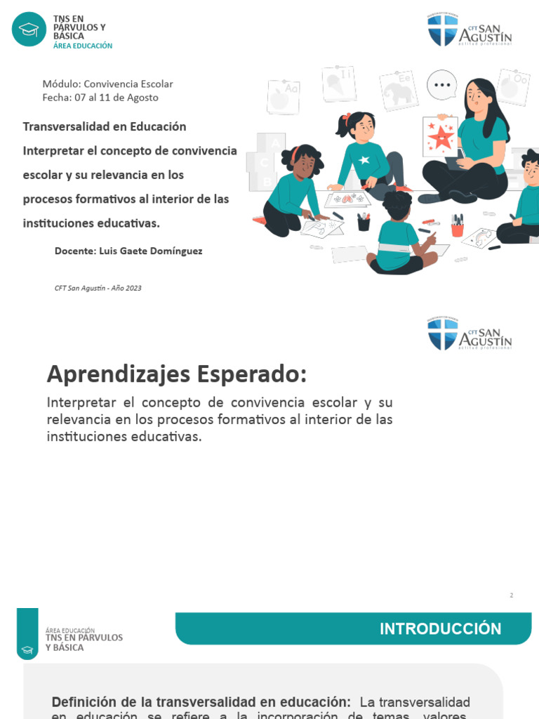 Transversalidad en Educación | PDF | Plan de estudios | Enseñando