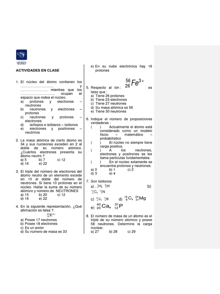 Conceptos Clave de Estructura Atómica | PDF | Neutrón | Protón