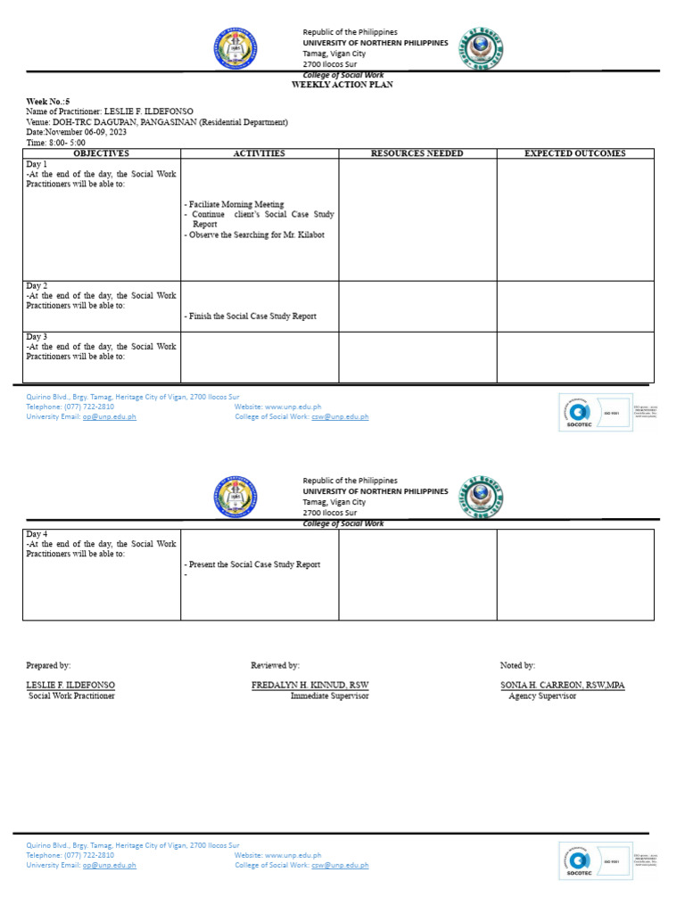 WAP Template | PDF | Social Work | Community Building