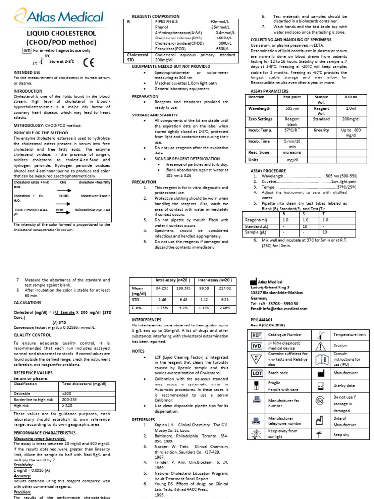Cholesterol Liquid (Ghod-Pod) | PDF | Cholesterol | Blood Plasma