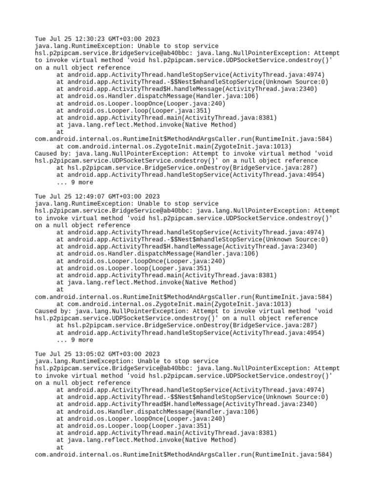 2023 07 25 Bug | PDF | Java (Programming Language) | Computer Science