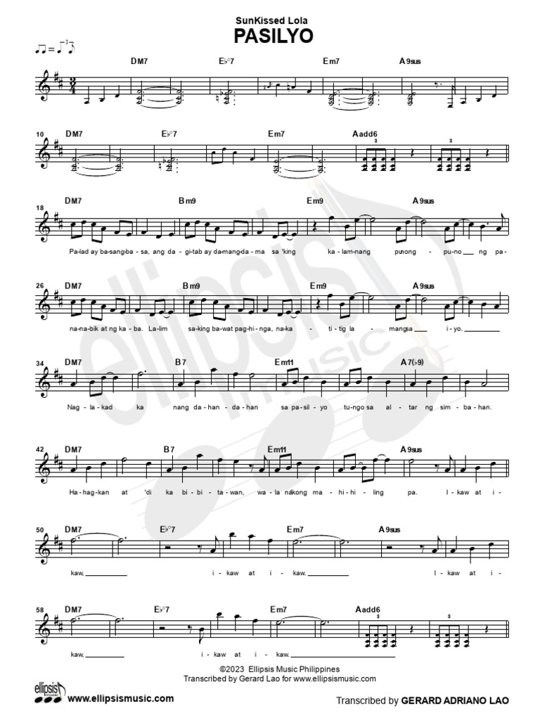 Pasilyo - Sunkissed Lola | PDF