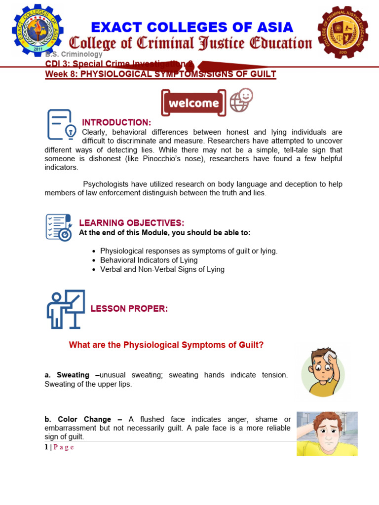 CDI3 Module Week 8 | PDF | Deception | Anger
