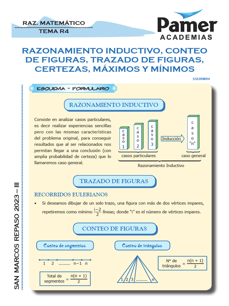 1.RM - SemR4 - Razonamiento Inductivo, Conteo de Figuras | PDF | Razonamiento inductivo ...