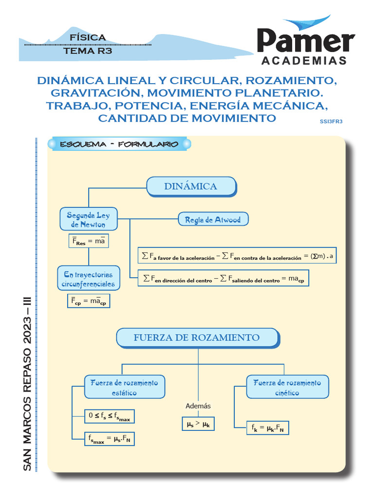 F - Sem R3 - Dinámica Lineal y Circular, Rozamiento, Gravitación ...