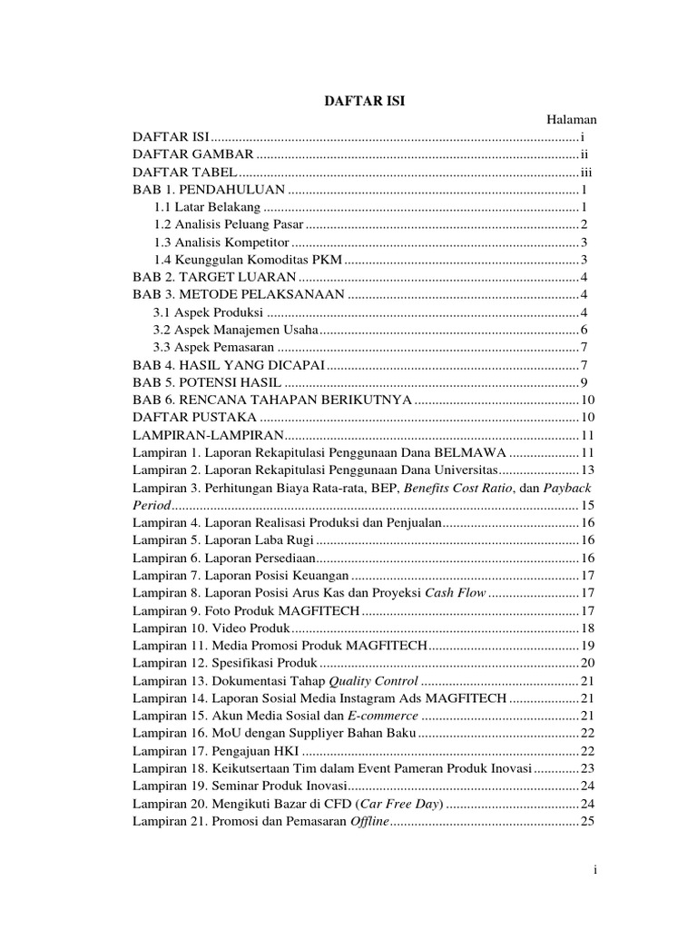 Daftar Isi | PDF