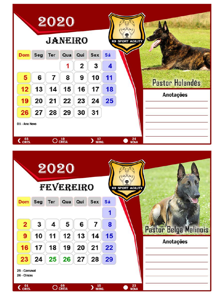 Calendario Caes | PDF