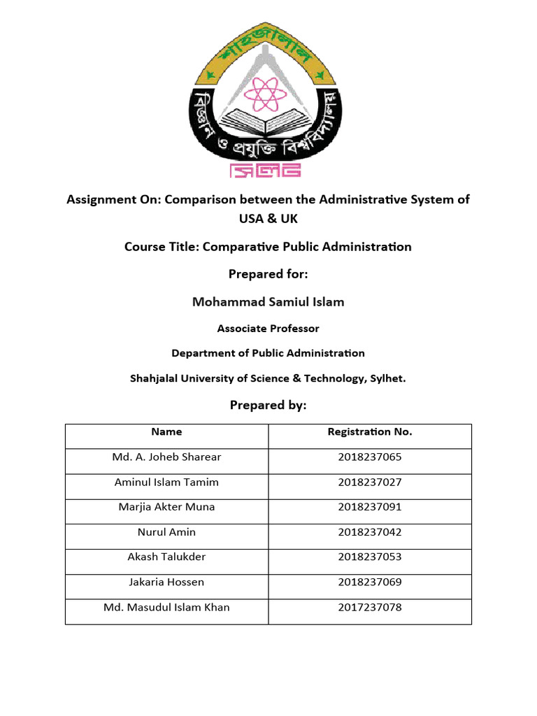 USA & UK Administrative System Comparison | PDF | House Of Lords ...