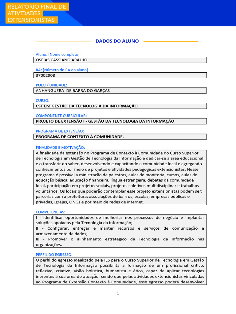 Projeto-de-Extensao-Gestao-da-Tecnologia-da-Informacao CDL | PDF ... Projeto-de-Extensao-Gestao-da-Tecnologia-da-Informacao CDL | PDF ...