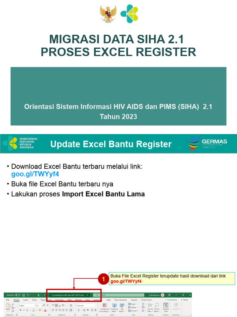 08b. Proses Excel Register Untuk Migrasi SIHA | PDF