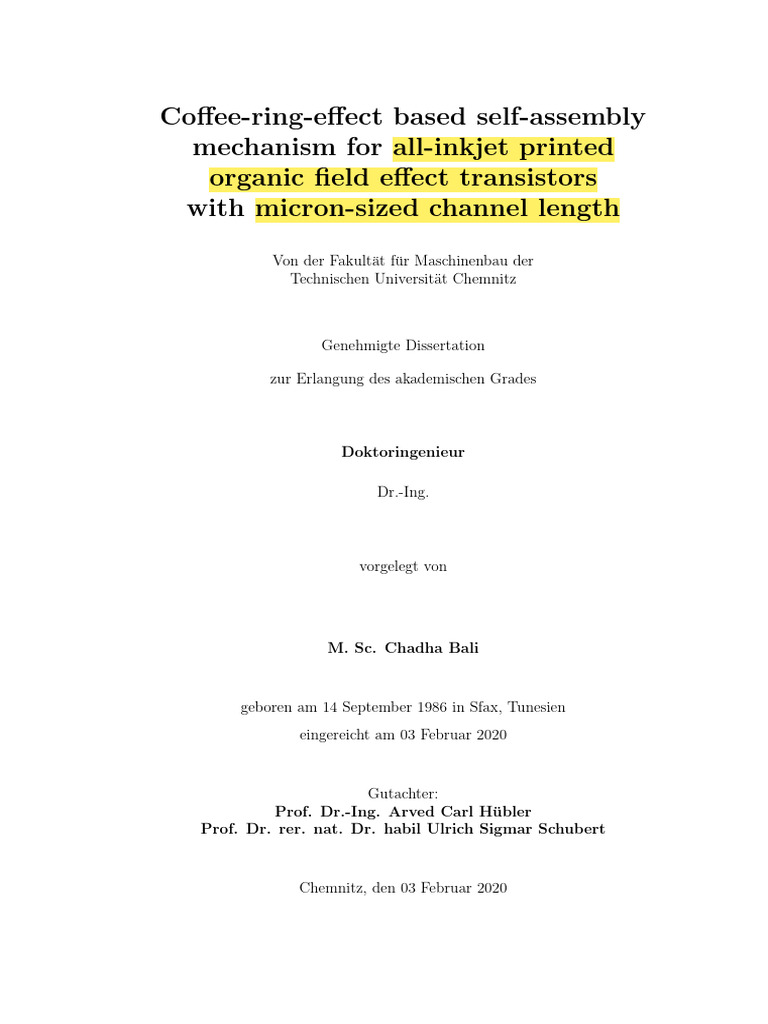 1 - Coffee-Ring-effect Based Self-Assembly Mechanism For All-Inkjet ...