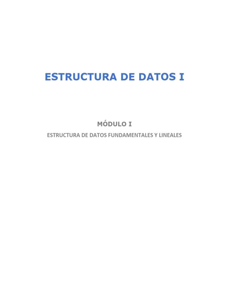 Estructuras de Datos Lineales y Primitivas | PDF | Tipo de datos | C