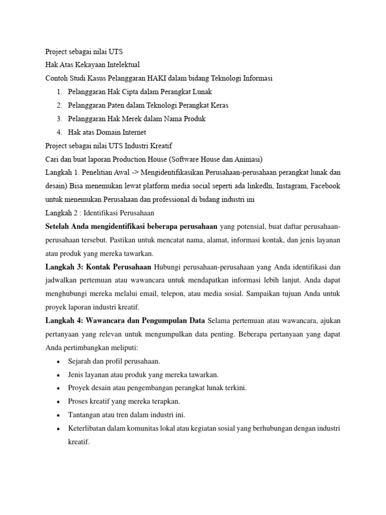 Project Sebagai Nilai UTS | PDF