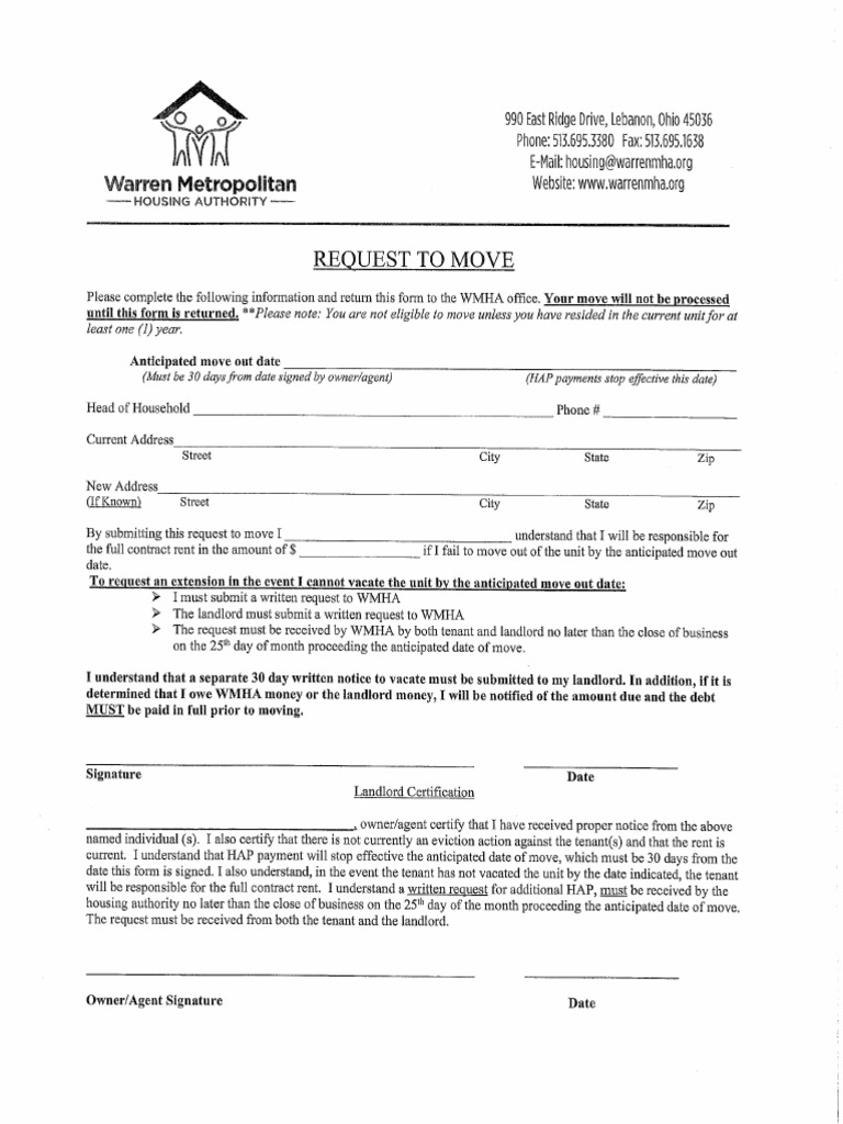 Request To Move | PDF