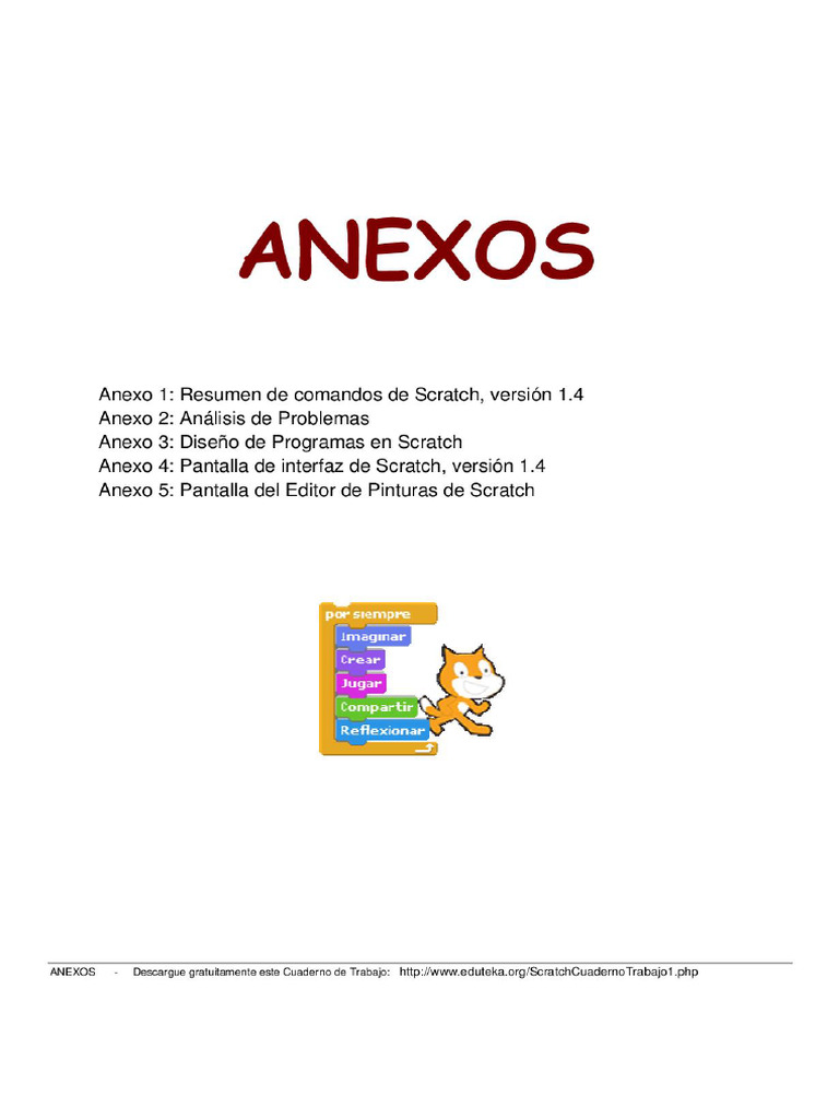 Anexos de Scratch | Descargar gratis PDF | Scratch (lenguaje de programación) | Tempo