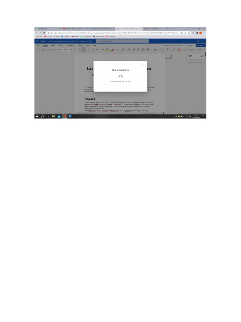 Capturas Del Office 365 | PDF