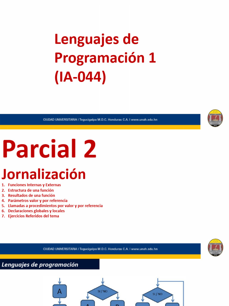 Lenguajes de Programación - Funciones | Descargar gratis PDF | Lenguaje de programación | C