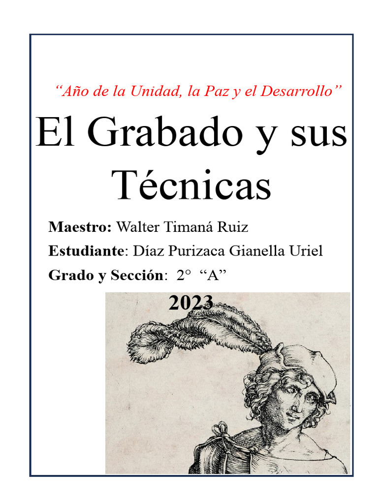 El grabado y sus técnicas para imprimir | PDF | Grabado | Litografía