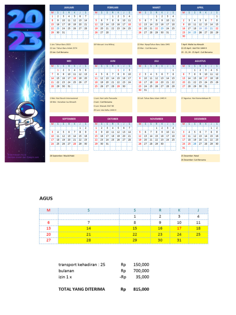 Kalender 2023 | PDF