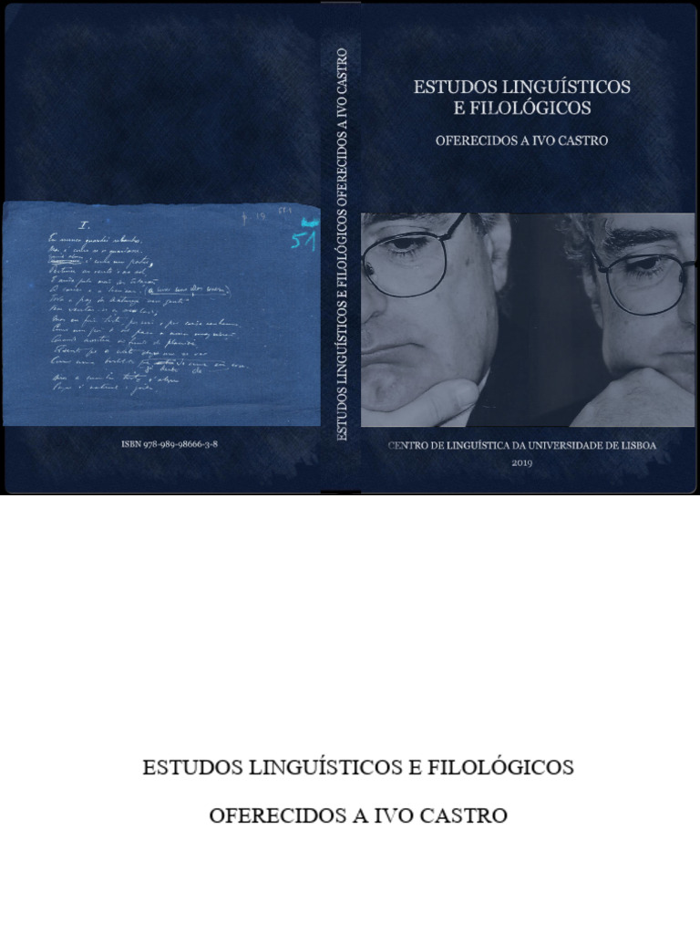 Estudos Linguísticos em Homenagem a Ivo Castro | PDF | Portugal ...