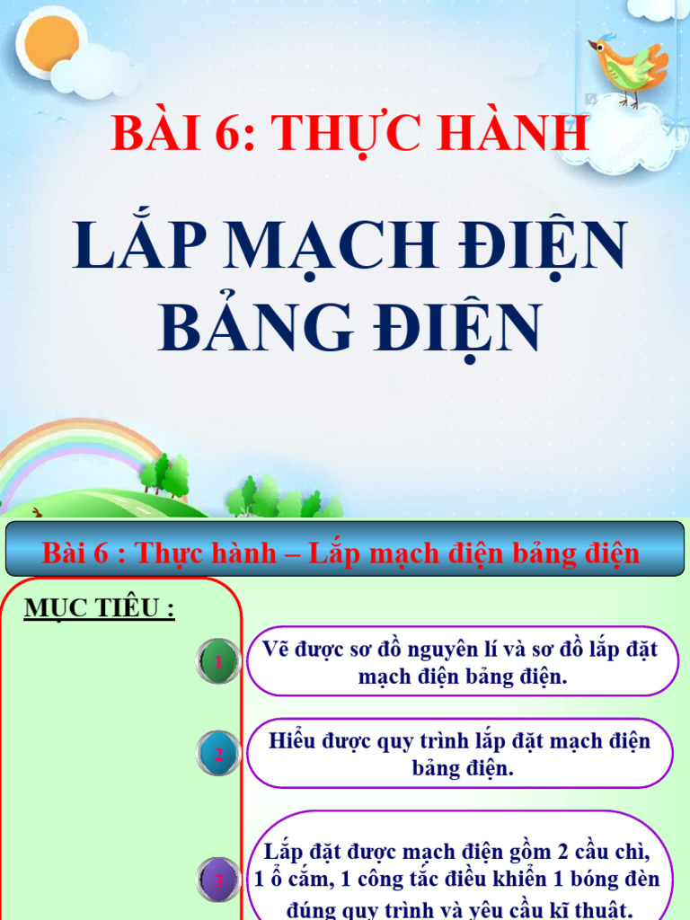 Bai 6 Thuc Hanh Lap Mach Dien Bang Dien | PDF