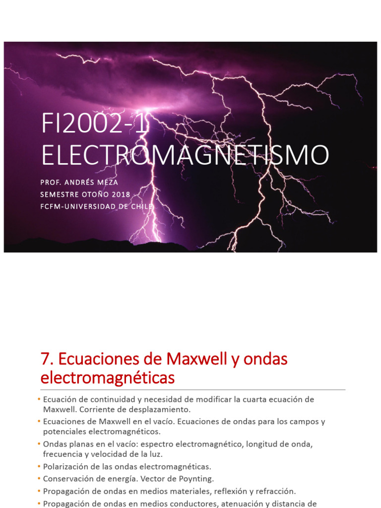 Ecuaciones de Maxwell | PDF | Ecuaciones de Maxwell | Electromagnetismo