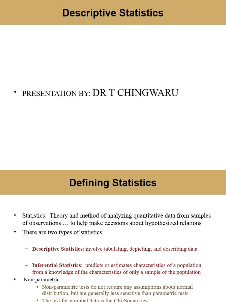 Mean, Median, Mode, Standard Deviation (Descriptive Statistics) | PDF | Variance | Statistics