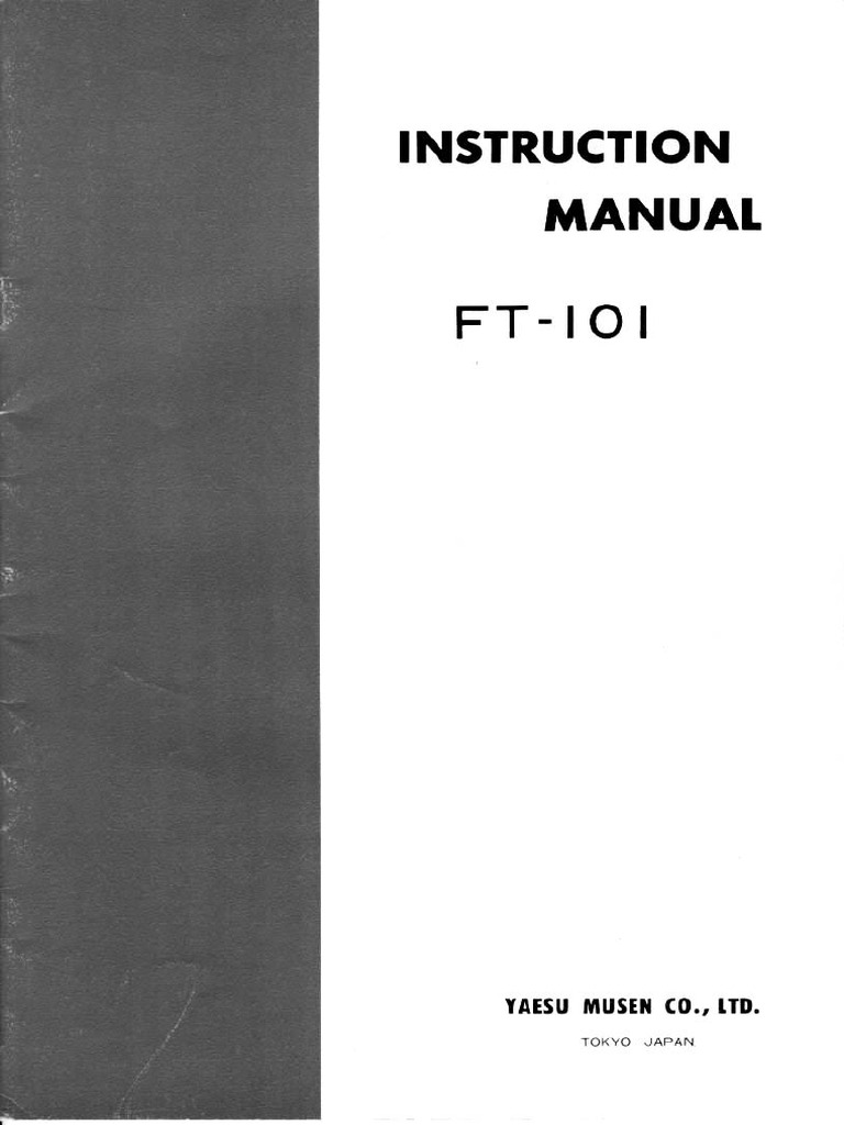 FT 101 Manual | PDF