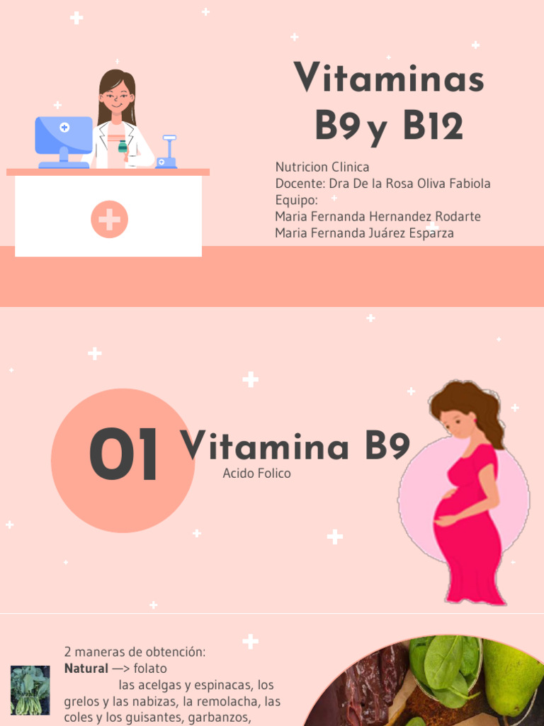 Vitaminas B9 y B12: Funciones y Deficiencias | PDF | Vitamina B12 ...