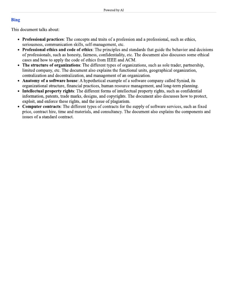 Week 2 Cs 625 Summary | PDF