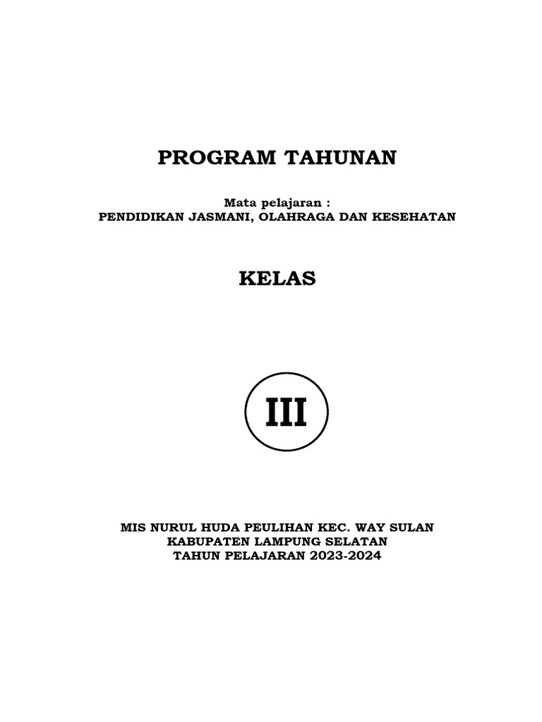 Protah Pjok KLS 3 | PDF