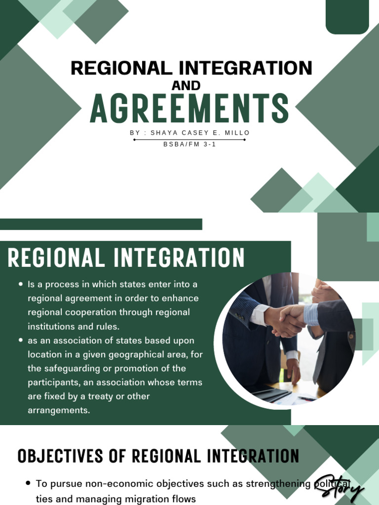 Regional Integration | PDF | North American Free Trade Agreement | Free Trade